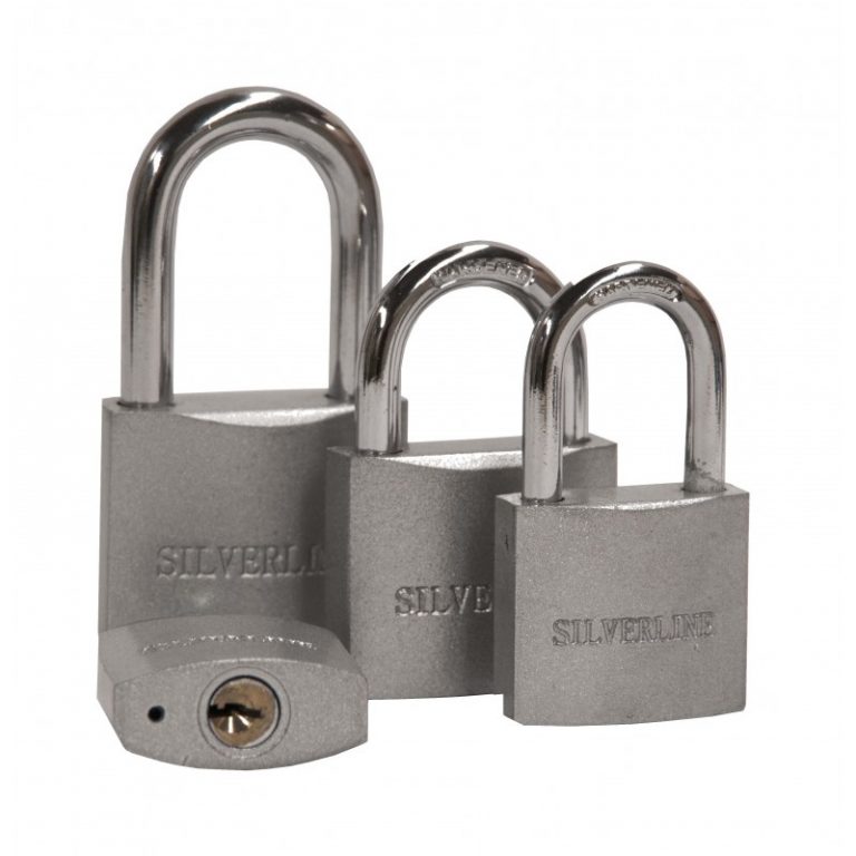 Candado Plateado Reforzado, Cilindro De Latón - Silverline México